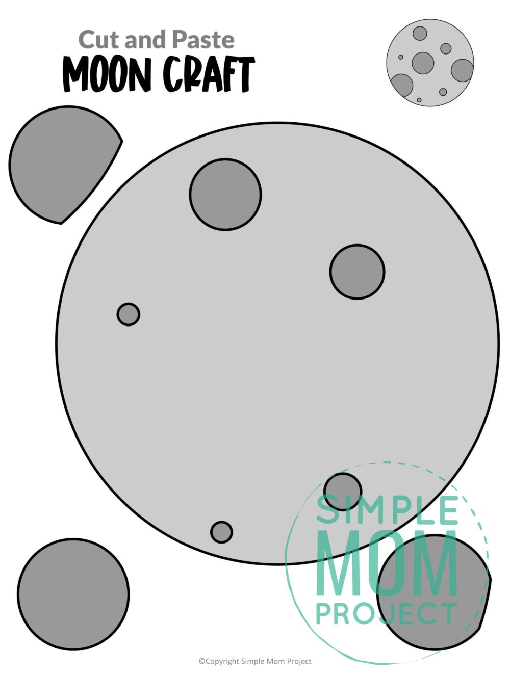14 Full Colored Planet and Outer Space Cut and Paste Craft Printable ...
