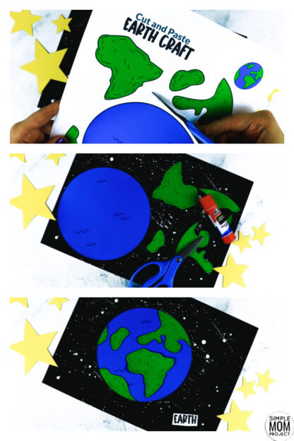Earth Cut and Paste Craft | Earth Printable | Homeschool | Earth ...