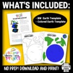 Earth Craft Cut and Paste Printable Templates - Simple Mom Project Store