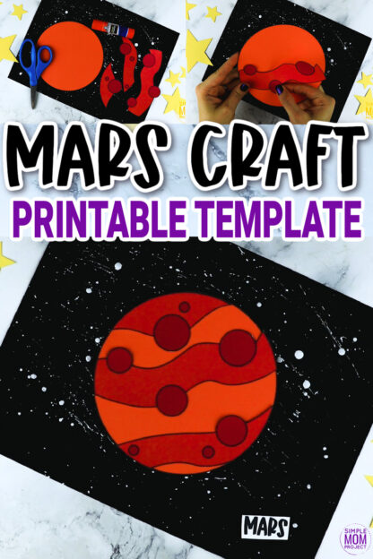 Mars Printable Digital Download Craft | Mars Space Explorer, Solar ...
