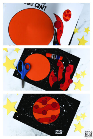 Mars Printable Digital Download Craft | Mars Space Explorer, Solar ...