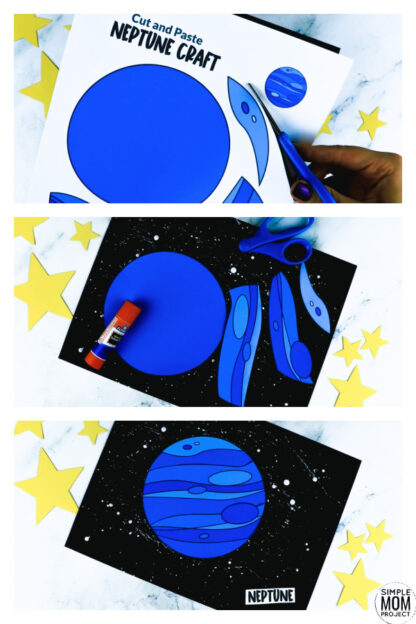 Easy and Fun Neptune Craft Cut and Paste Printable Templates – Simple ...