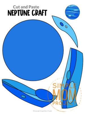 Neptune Craft Cut and Paste Printable Templates - Simple Mom Project Store