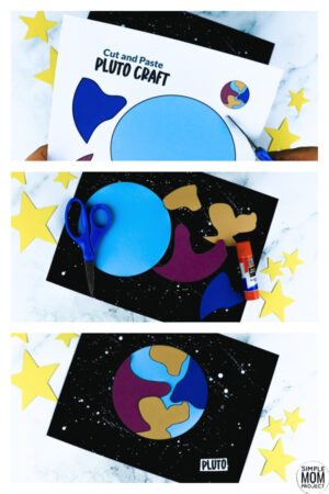 Planet Pluto Printable Digital Download Craft | Solar System Craft ...