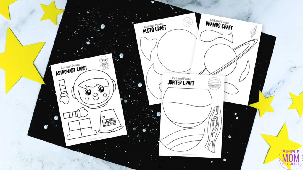 14 Planet and Outer Space Cut and Paste Craft Printable Templates ...