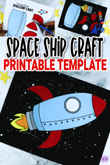 Digital Printable Rocket Spaceship Cut and Paste Craft for Any Age ...