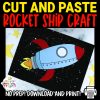 Easy and Fun Rocket Space Ship Cut and Paste Craft Template – Simple ...