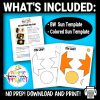 Easy and Fun Sun Craft Cut and Paste Printable Templates – Simple Mom ...