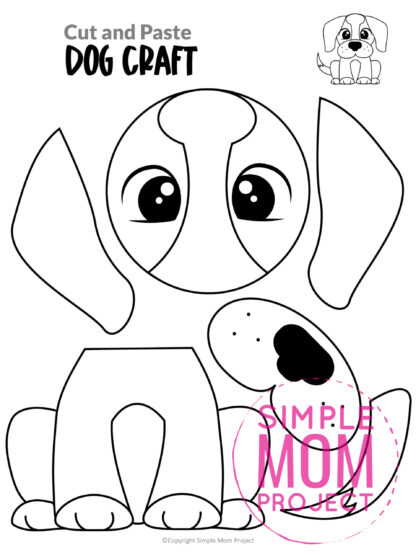 Farm Animal Crafts – 15 Black & White Printable Cut & Paste Templates ...