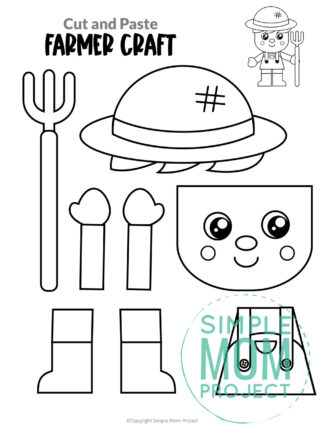 Community Helper Crafts – 10 Black & White Printable Cut & Paste ...