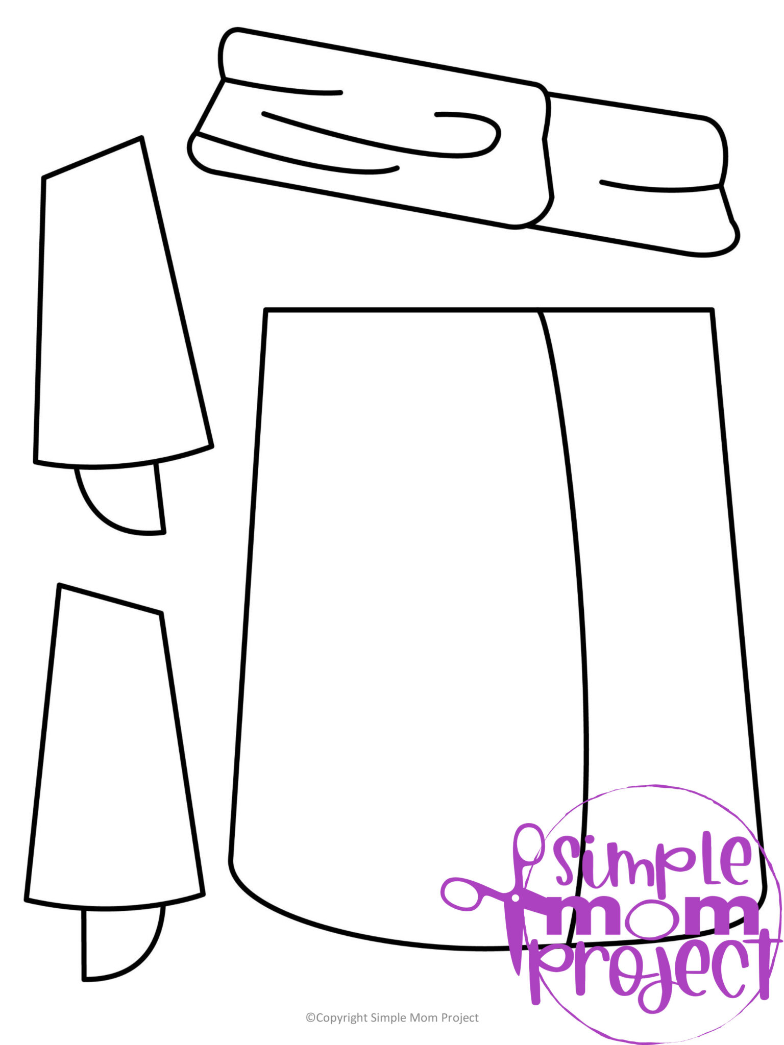 Baby Yoda Paper Bag Puppet Craft Template - Simple Mom Project Store