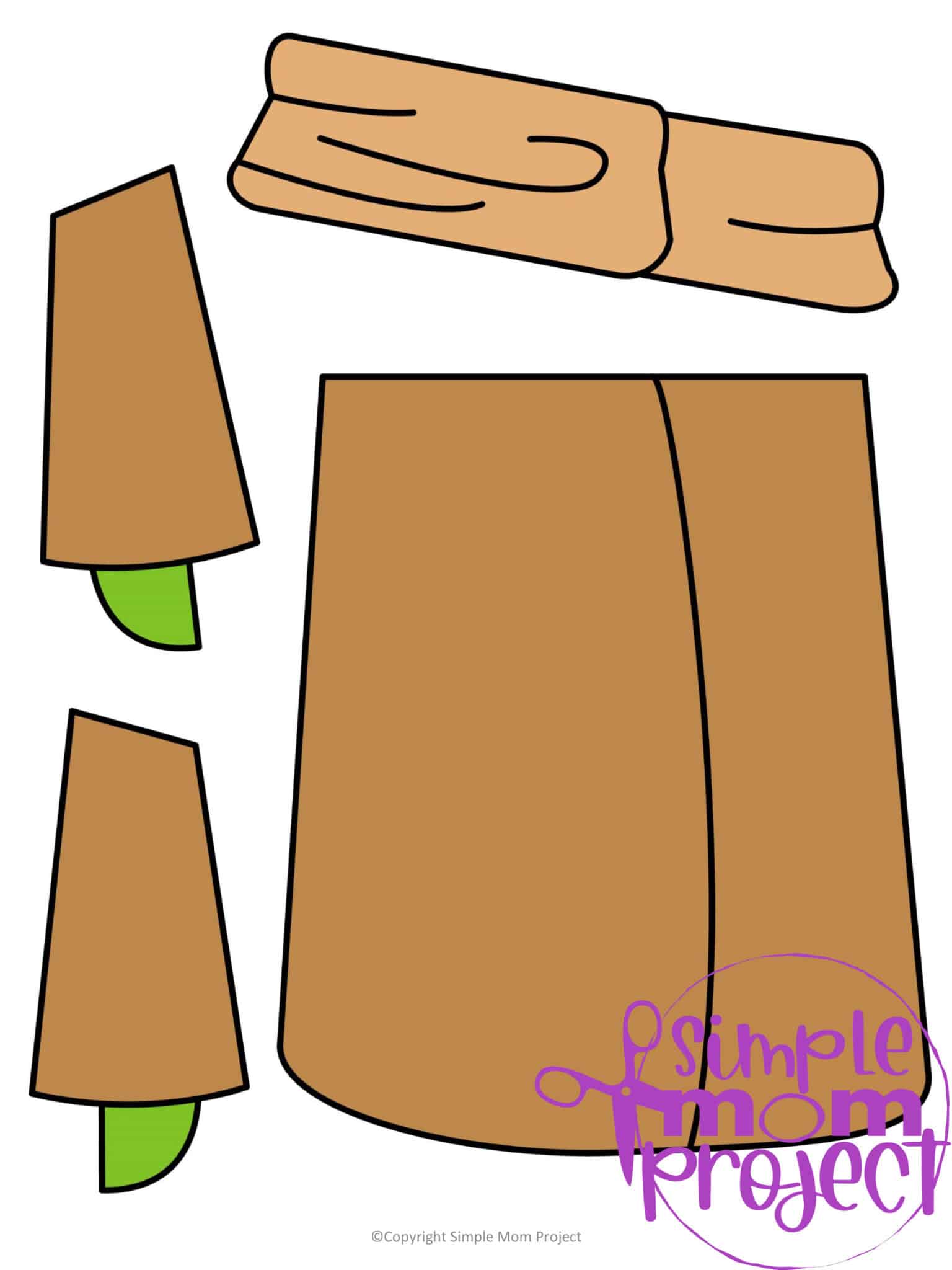 Easy and Fun Baby Yoda Paper Bag Puppet Craft Printable Template ...
