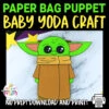 Baby Yoda Paper Bag Puppet Craft Template – Simple Mom Project Store