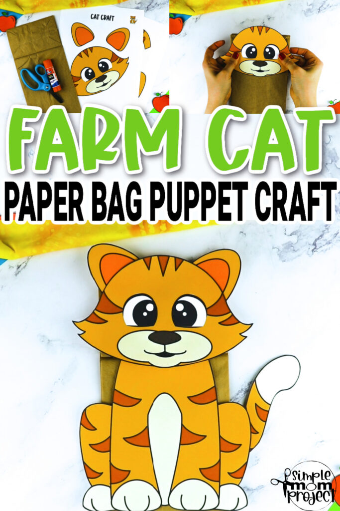 Cat Paper Bag Puppet Craft Template – Simple Mom Project Store