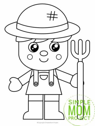 Farm Animal Templates – 15 Printable Coloring & Craft Activities for ...