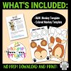 Easy and Fun Monkey Paper Bag Puppet Instant Printable Craft – Simple ...