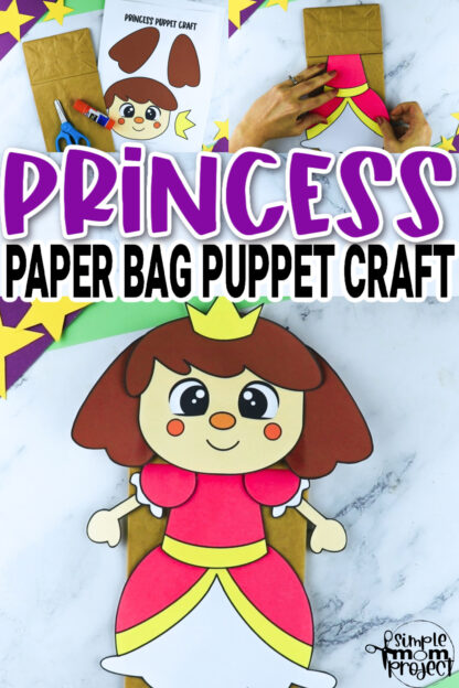 Easy and Adorable Princess Puppet Paper Bag Craft Instant Printable ...