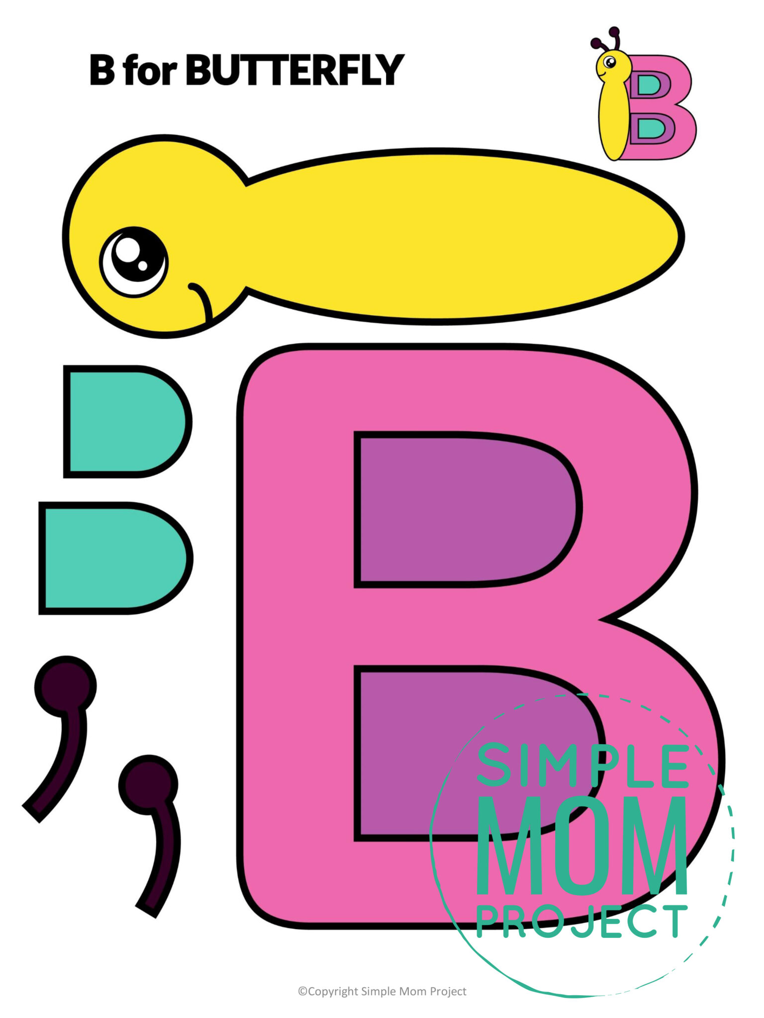 Printable Uppercase Alphabet Crafts for Kids | 52 Capital Letter Cut ...