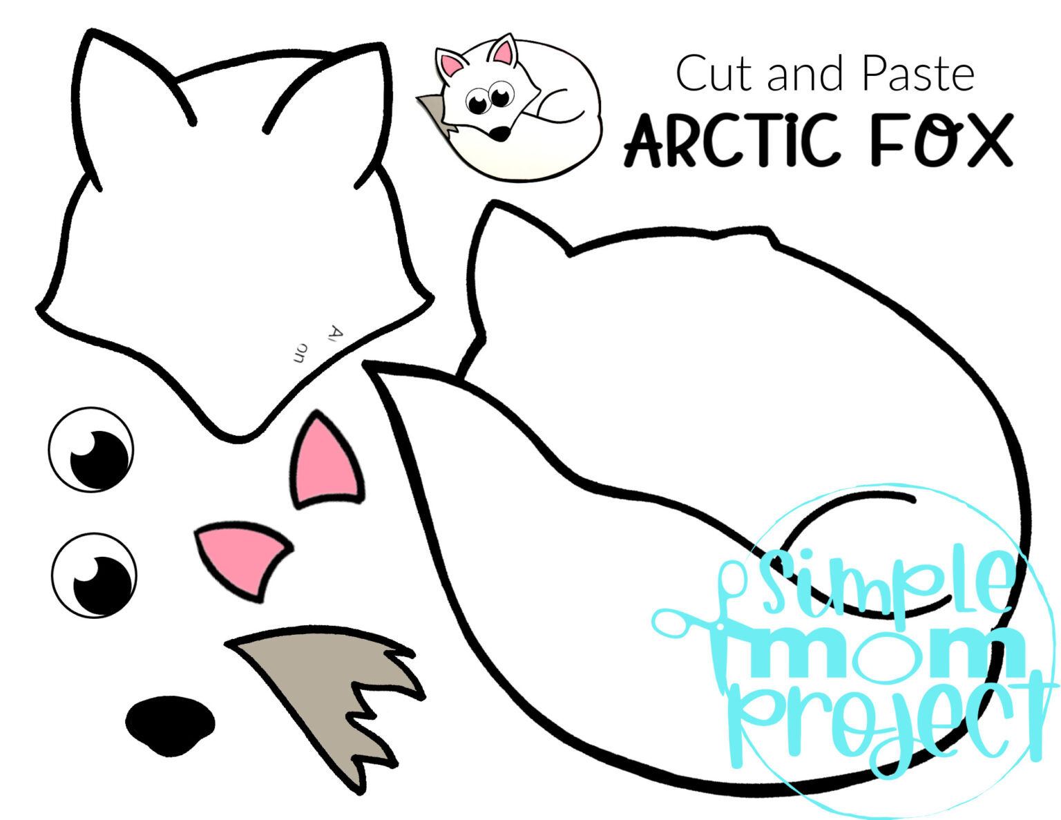 28 ULTIMATE Arctic Animal Cut and Paste Craft Templates – Simple Mom ...