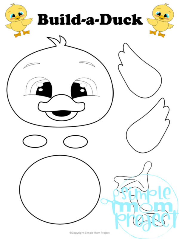 20 Build-a-Farm-Animal Cut and Paste Craft Templates – Simple Mom ...