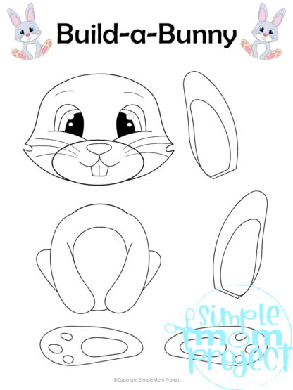 20 Build-a-Farm-Animal Cut and Paste Craft Templates – Simple Mom ...