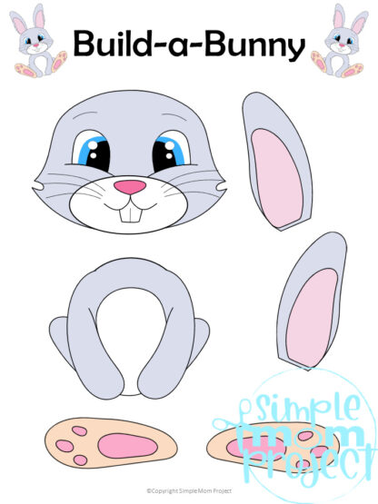 20 Build-a-Farm-Animal Cut and Paste Craft Templates – Simple Mom ...