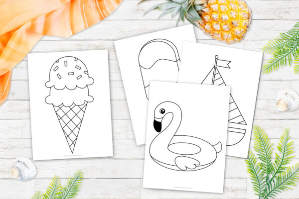 22 Sun, Sand, and Summer Printables, Coloring Pages, Templates Galore ...