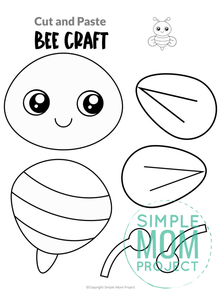 Insect & Bug Crafts Mega Bundle – 24 Printable Cut & Paste Templates ...