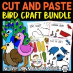 Bird Cut and Paste Craft Templates - Simple Mom Project Store