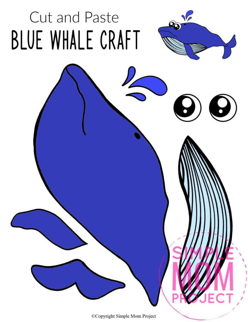 Ocean Animal Crafts Mega Bundle – 45 Printable Cut & Paste Templates ...