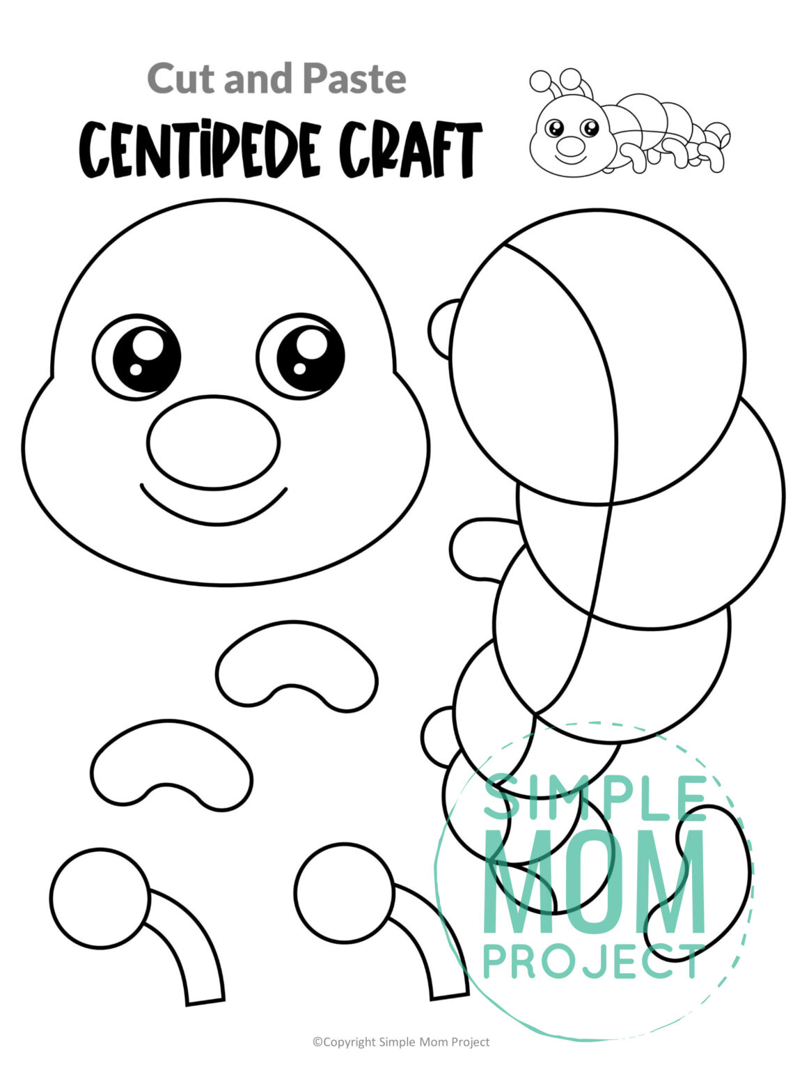 Insect & Bug Crafts Mega Bundle – 24 Printable Cut & Paste Templates ...