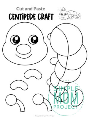 20 Easy and Fun Insect and Bug Cut and Paste Craft Instant Printable ...