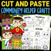 Black and White Community Helper Craft Templates - Simple Mom Project Store