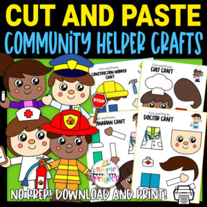 Full Colored Community Helper Craft Templates - Simple Mom Project Store