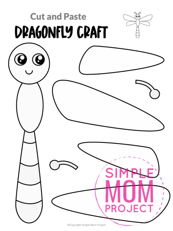 20 Easy and Fun Insect and Bug Cut and Paste Craft Instant Printable ...