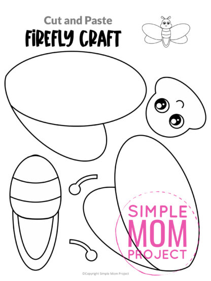 Insect & Bug Crafts Mega Bundle – 24 Printable Cut & Paste Templates ...