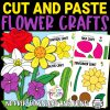 Full Colored Flower Cut and Paste Craft Templates - Simple Mom Project ...