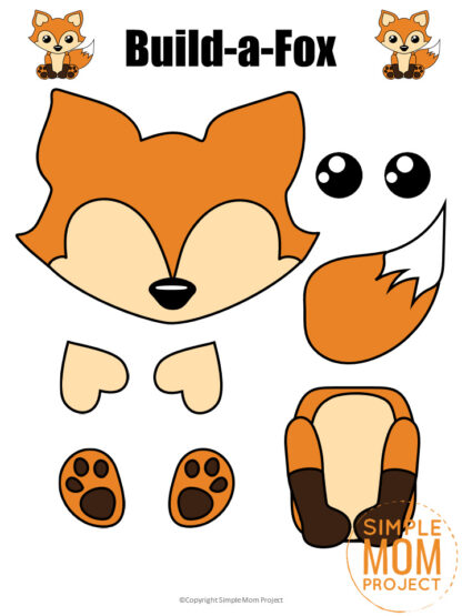 Woodland Animal Crafts – Cut & Paste Printable Templates for Kids ...