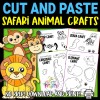 10 Black and White Safari Animal Cut and Paste Craft Printable ...