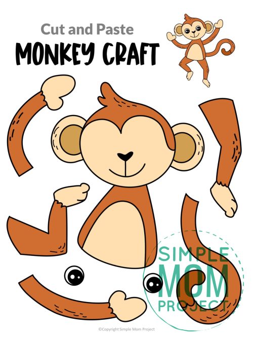 Safari Animal Crafts Bundle for Kids | Printable Cut and Paste ...