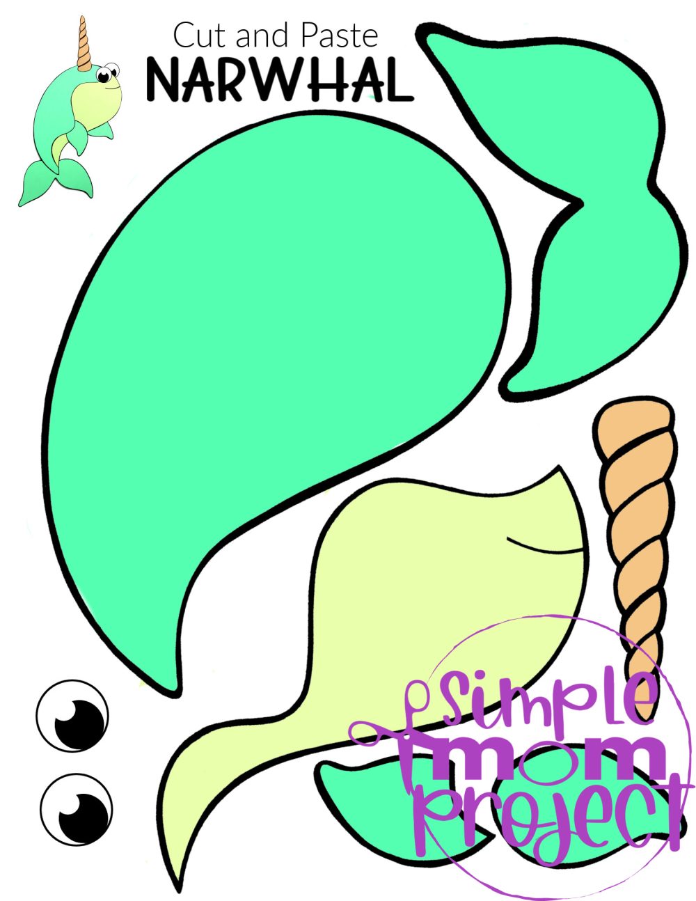 14 Full Colored Arctic Animal Cut and Paste Craft Templates – Simple ...