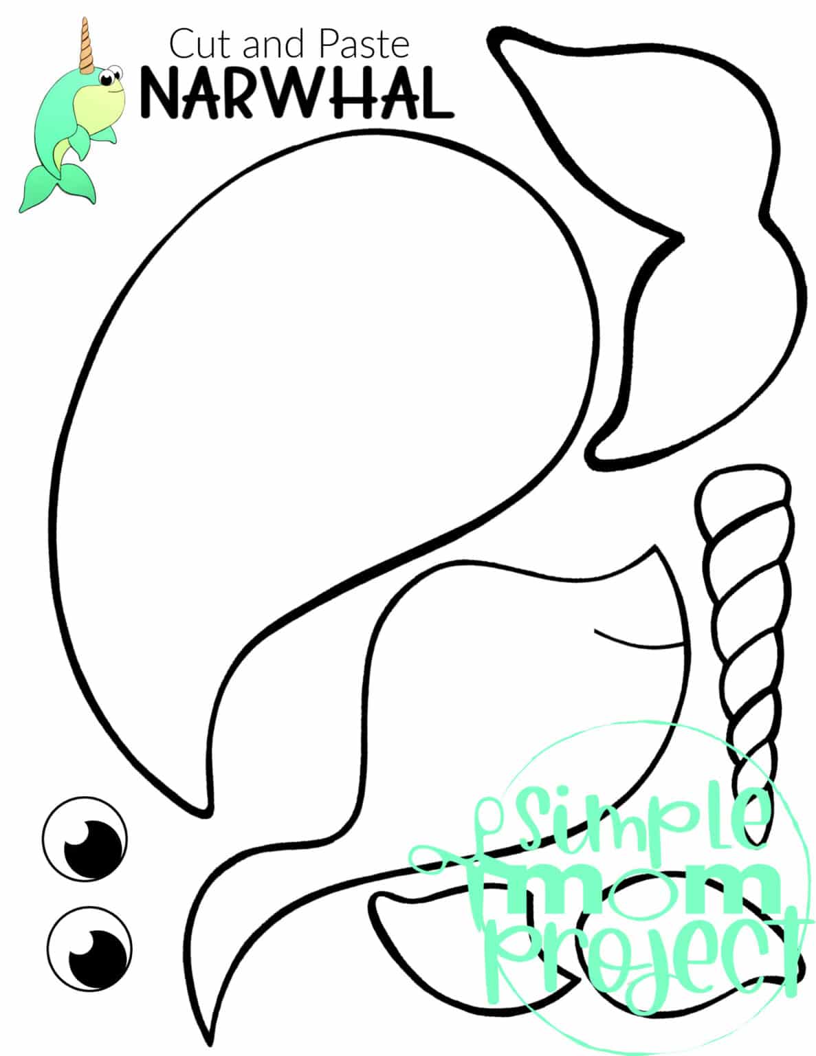 Arctic Animal Crafts – 14 Black & White Printable Cut & Paste Templates ...