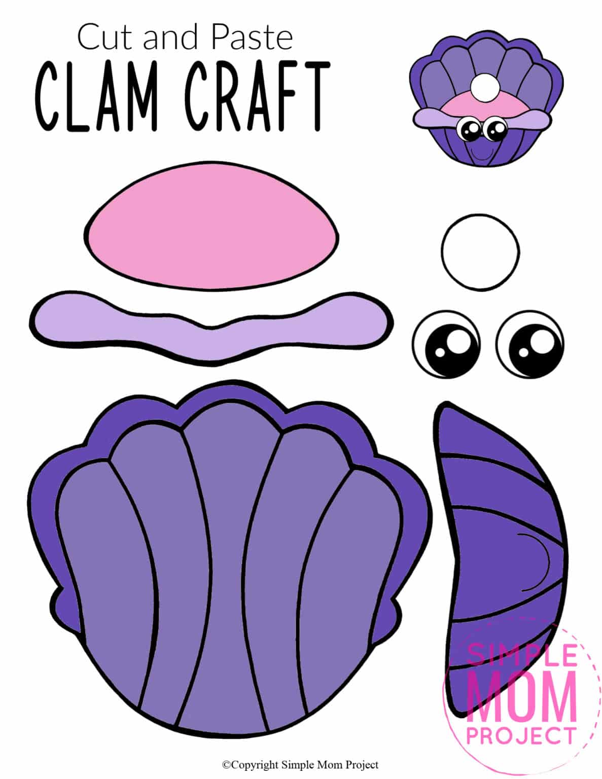 Ocean Animal Crafts Mega Bundle – 45 Printable Cut & Paste Templates ...