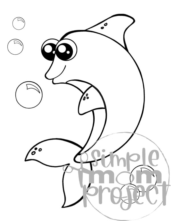 40 Ocean Animal Printable Templates and Coloring Pages – Simple Mom ...