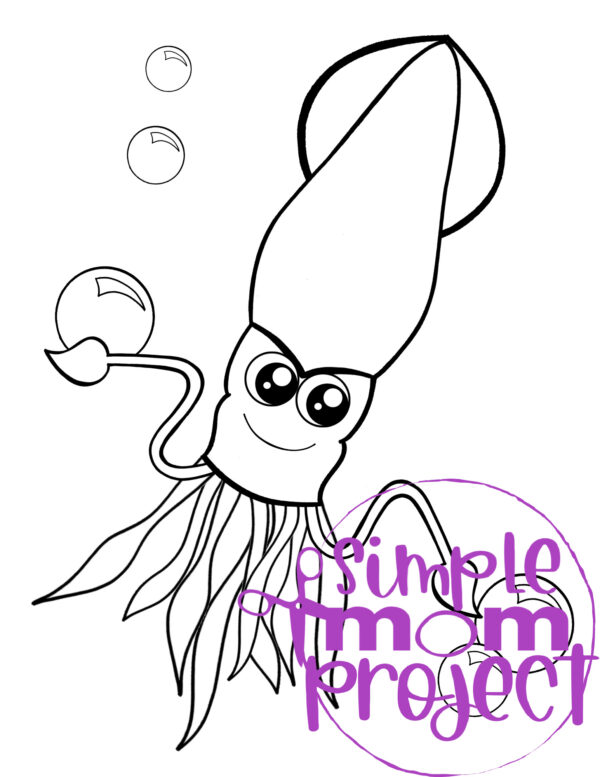 40 Ocean Animal Printable Templates and Coloring Pages – Simple Mom ...