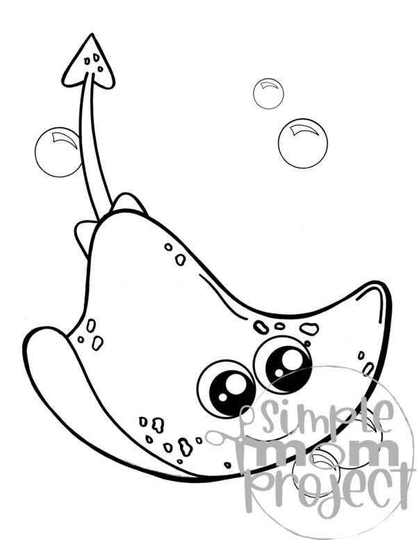 40 Ocean Animal Printable Templates and Coloring Pages – Simple Mom ...