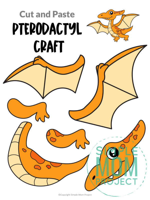 20 Awesome Dinosaur Cut and Paste Craft Printable Templates – Simple ...