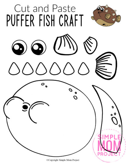 Ocean Animal Crafts Mega Bundle – 45 Printable Cut & Paste Templates ...