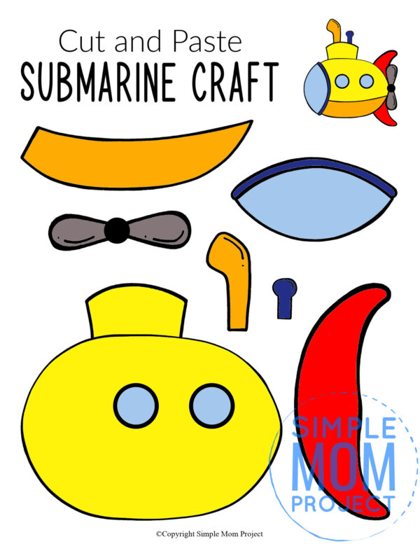 22 Full Colored Ocean Animal Cut and Paste Craft Instant Printable ...
