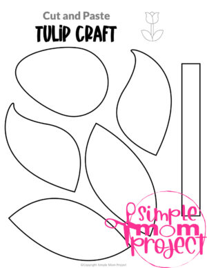 16 Beautiful and Easy Flower Cut and Paste Craft Printable Templates ...
